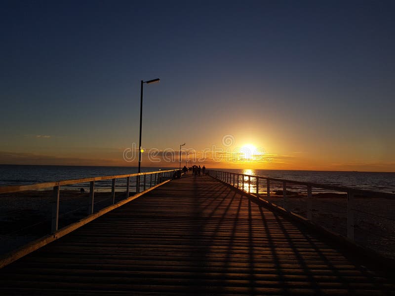 Sunset in Port Adelaide, South Australia Stock Image - Image of port ...