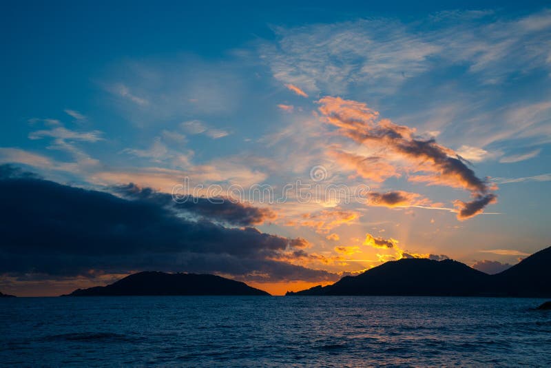 Portovenere sunset stock photo. Image of heritage, castle - 61425538