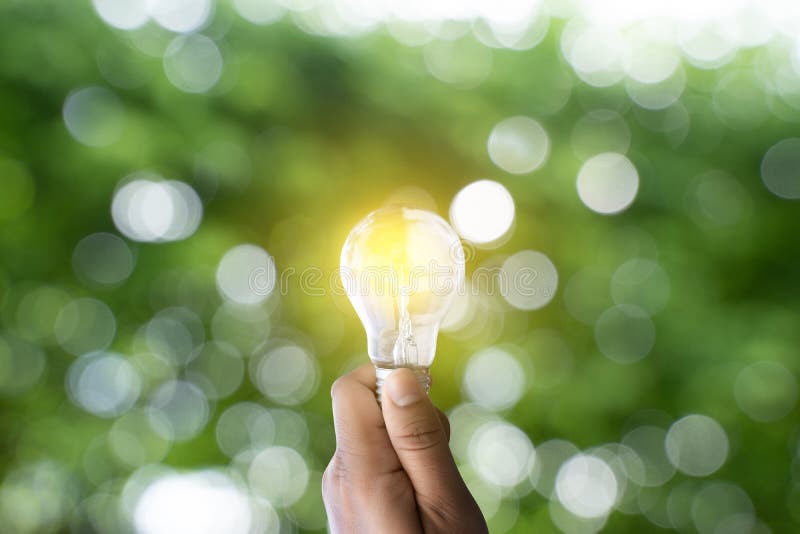 Sunset Power Concept Ecology Elements Energy Sources Stock Image ...