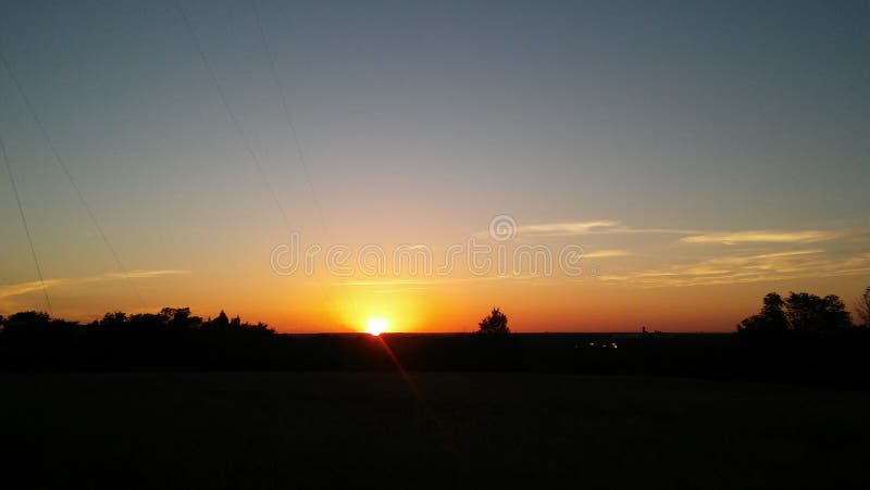 Sunset on Prairie Creek stock image. Image of outdoors - 172417463
