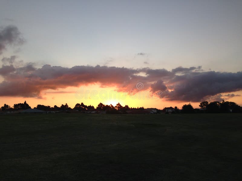 Sunset stock image. Image of pretty, sunset, dark, lots - 82120961