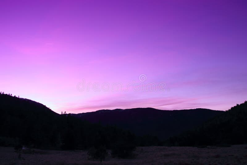 Sunset in Pyrenees stock image. Image of shadows, france - 84833825
