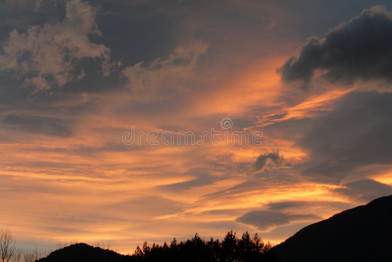 Sunset in Pyrenees stock image. Image of nocturnal, beauty - 84861437