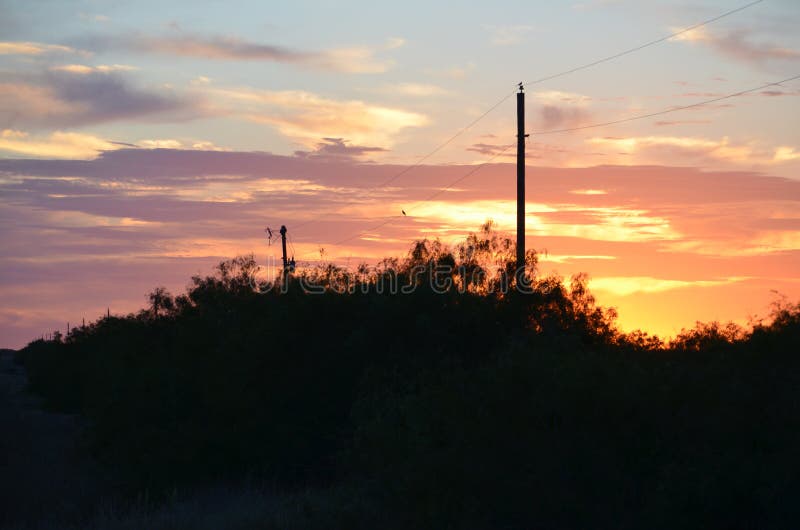 Sunset on the Ranch stock image. Image of golden, dusk - 90121381