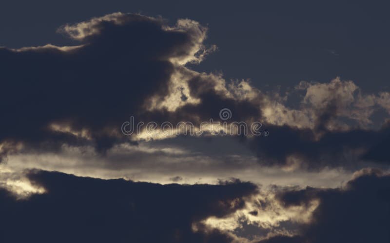 Sunset Red Cloudy Sky Background Stock Photo - Image of heaven, gold ...