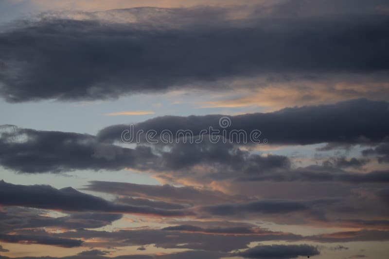 Sunset Red Cloudy Sky Background Stock Photo - Image of cloudscape ...
