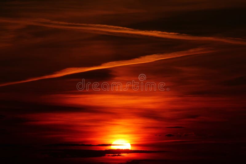 Sunset stock image. Image of sunset, colors, countryside - 96416067