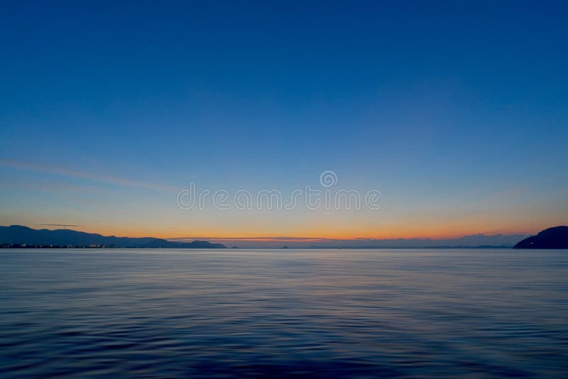 Sunset 3 stock image. Image of dark, blue, harbor, beautiful - 75092779