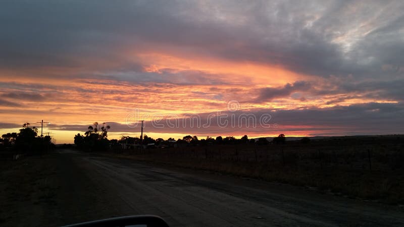 Sunset stock image. Image of outback, sunset, australian - 48826459