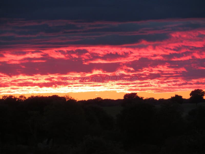 Sunset Sunset Sunset Reddish Colors Hide Reddish Colors Stock Image ...