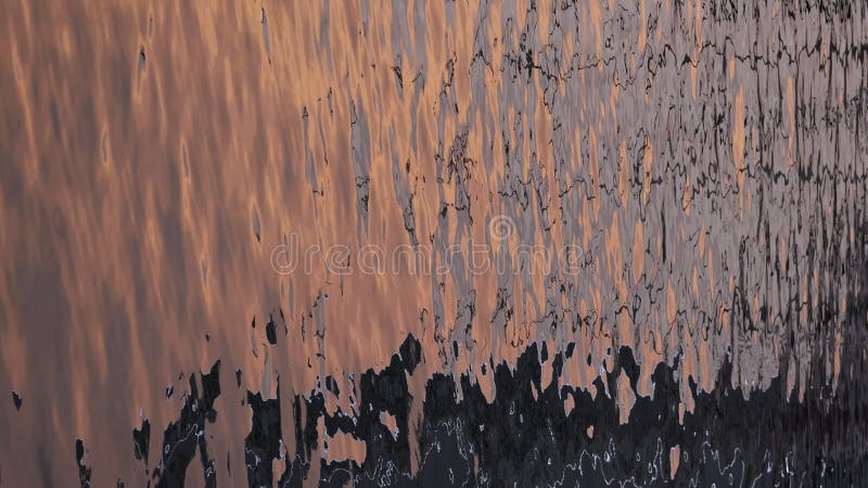 Sunset Reflecting in Bubbling Water of River in Evening Stock Footage ...