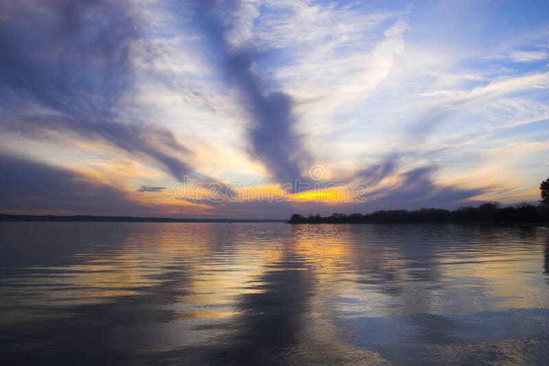 Arkansas Sunset stock image. Image of arkansas, river, ocean - 122319