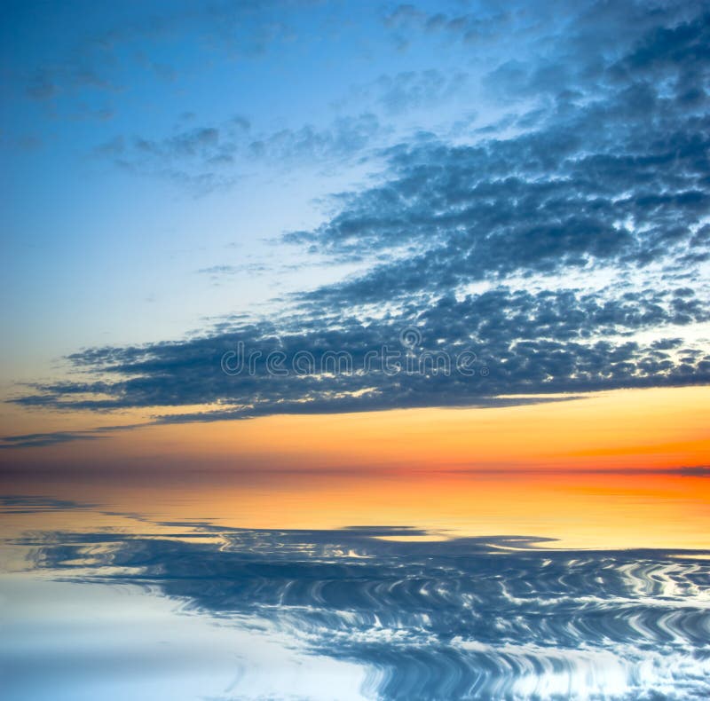 Fiery dawn sun stock photo. Image of night, earth, reflection - 15222472