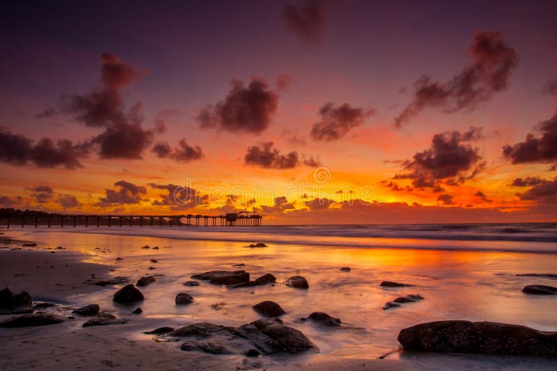Sunset Reflection stock photo. Image of scripps, institute - 39236482