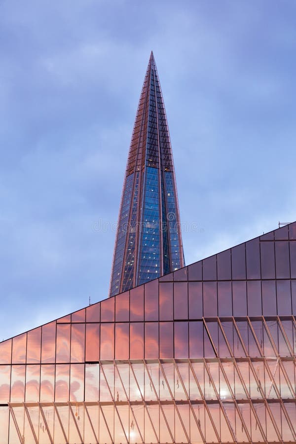 Sunset in the reflection stock image. Image of reflection - 190872999