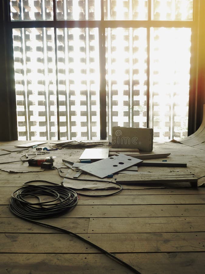 Sunset Reflection on Windows at Building Under Construction - Electric ...
