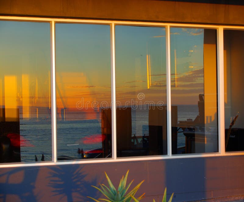 Sunset Reflections stock photo. Image of sunset, abstract - 4510752