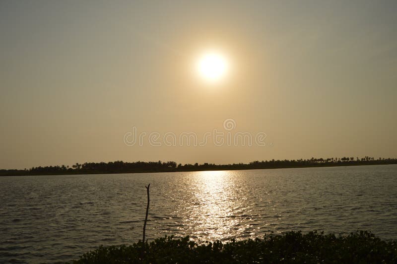 Sunset resting on water stock photo. Image of rest, resting - 227772646