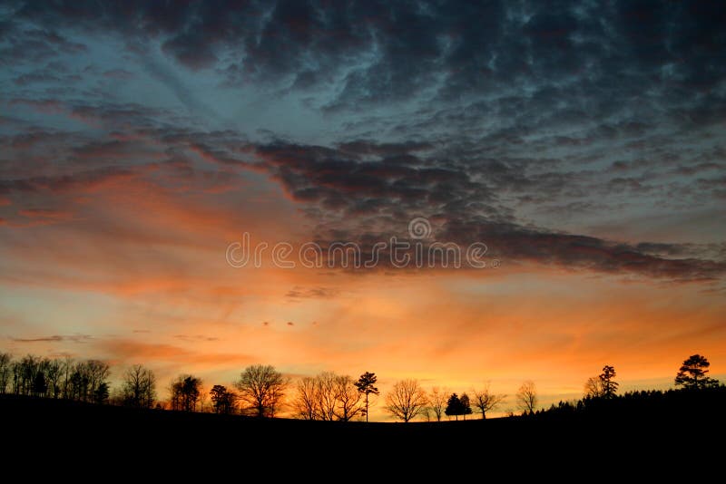 Sunset Ridge stock photo. Image of crest, evening, clouds - 1517818