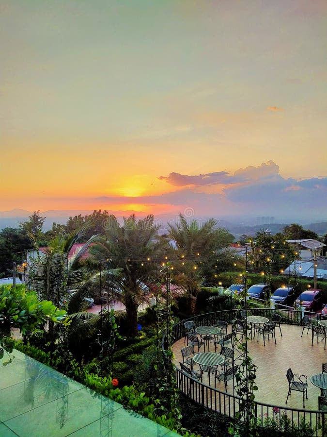 Sunset at the right time stock image. Image of time - 266217983