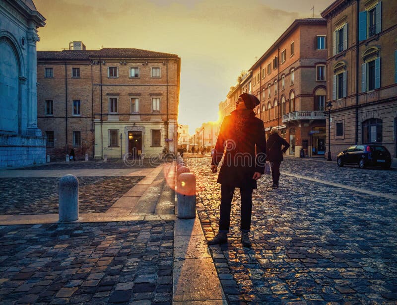 Sunset editorial stock image. Image of sunset, city, voyage - 71343849