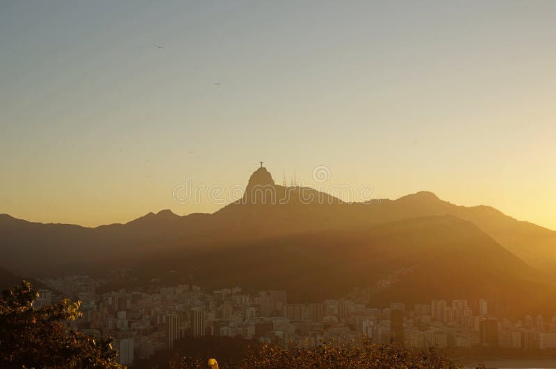 Sunset in Rio stock photo. Image of baia, view, landscape - 74493082