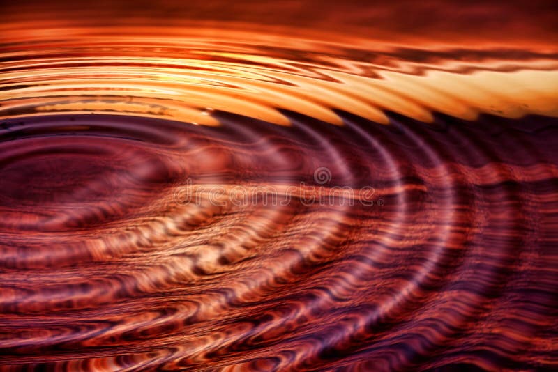 Sunset ripples stock illustration. Illustration of romance - 8982814