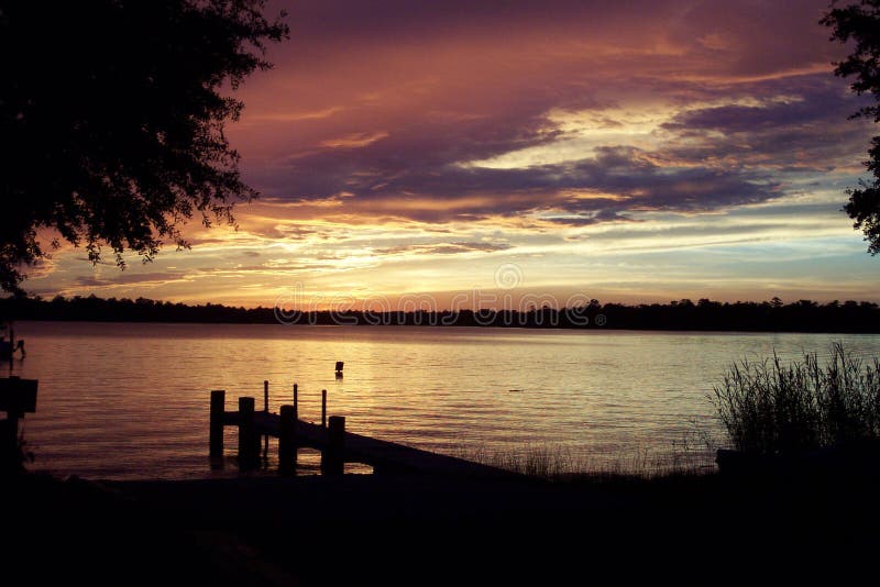 Sunset on the River stock image. Image of river, sunset - 492327