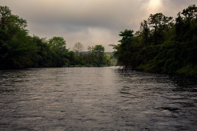 Sunset on the river stock photo. Image of congo, morning - 152024672