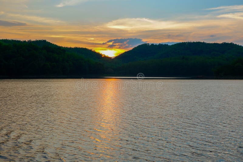 Sunset river color purple stock photo. Image of horizon - 55582736