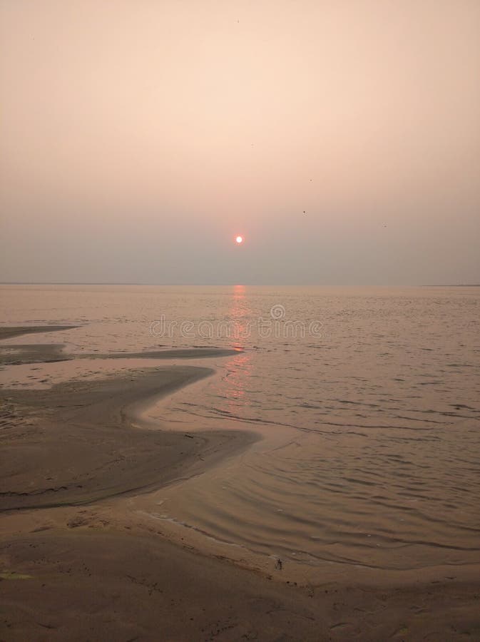 Sunset on Padma River in Rajshahi, Bangladesh the Natural Picture of ...