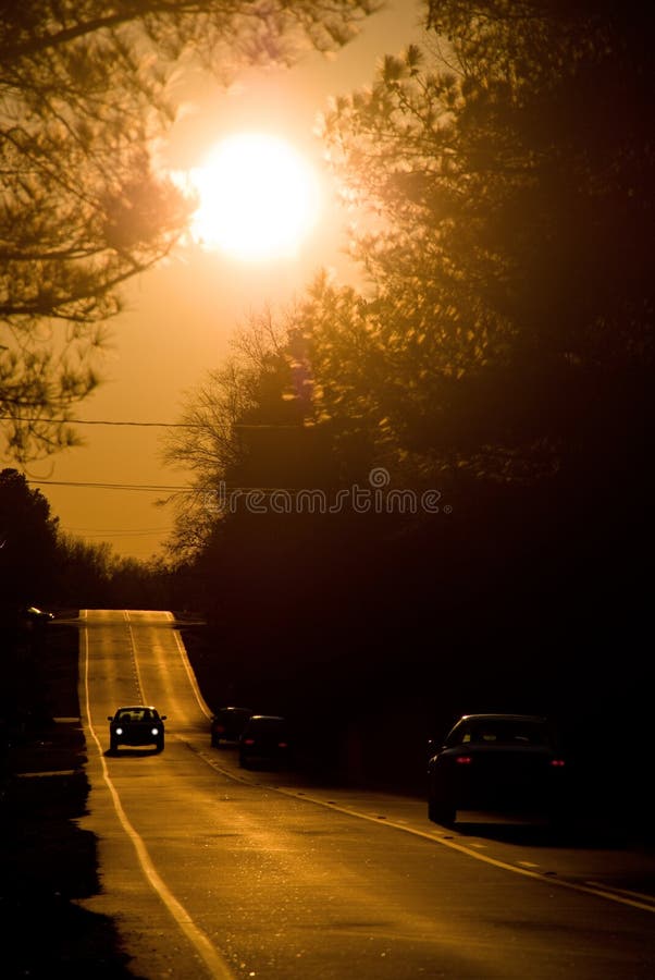 Sunset Road stock photo. Image of beauty, journey, horizon - 12320078