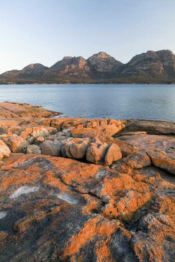 Sunset Rocks stock photo. Image of relaxing, freycinet - 14184512