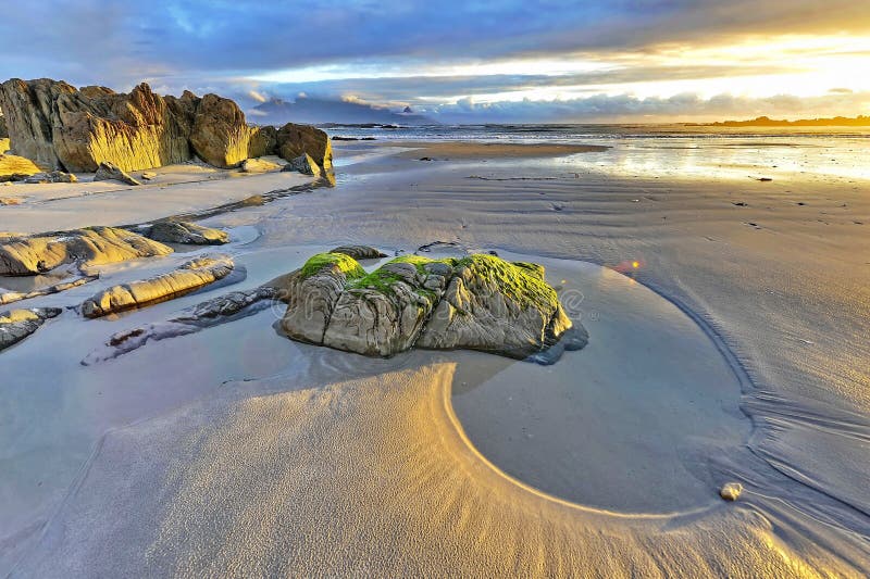 Sunset rocks stock photo. Image of warm, water, coastline - 45516928