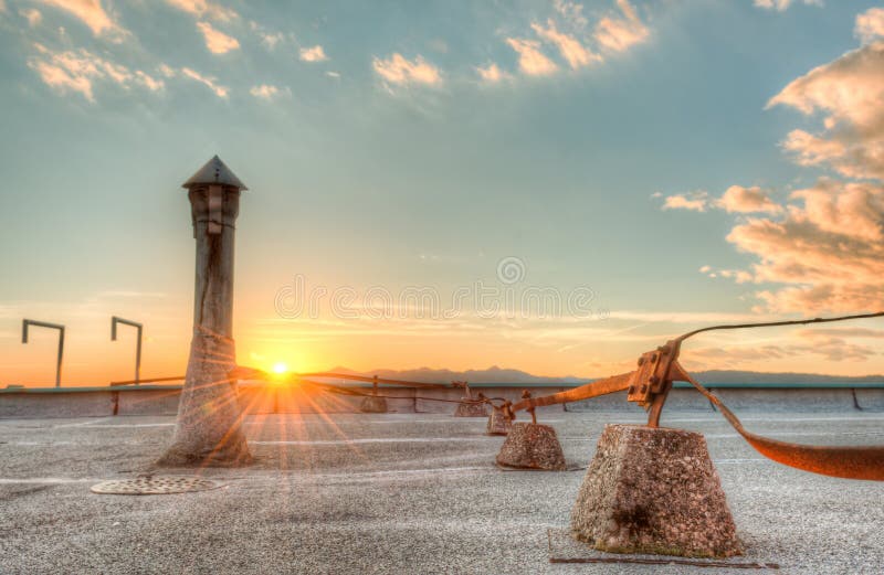 Sunset from a roof top stock photo. Image of ventilation - 39859322