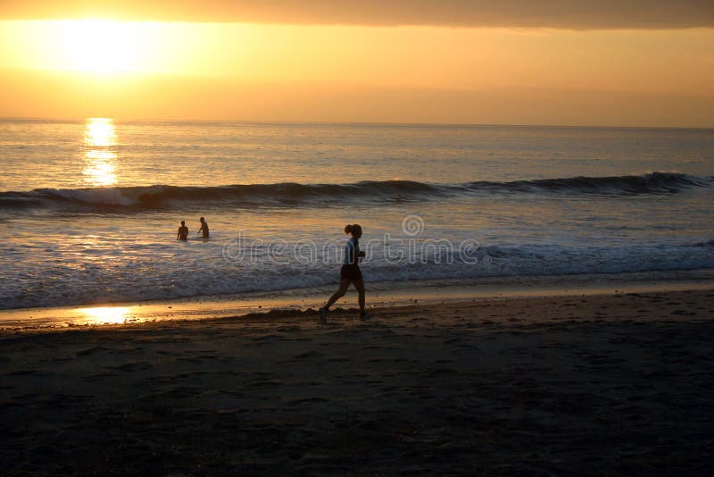 Sunrise runner stock image. Image of outdoor, clouds - 16112121