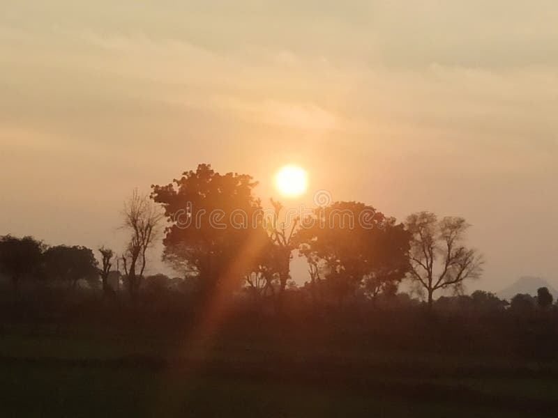 Sunset rural area stock photo. Image of natural, outside - 169779528