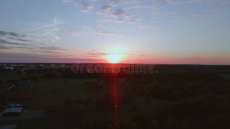 Rural Countryside Sunset in 4K Stock Footage - Video of countryside ...