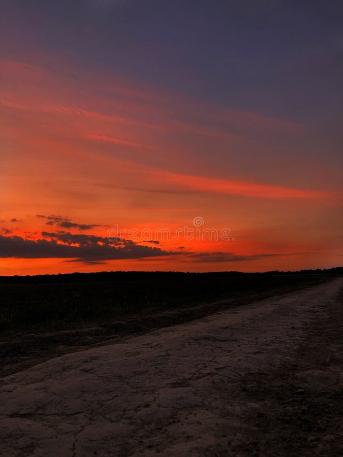 Russian sunset stock photo. Image of view, summer, sunny - 60761848
