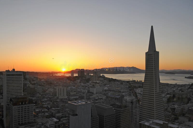 Sunset in San Francisco 2 stock image. Image of landscape - 29071111