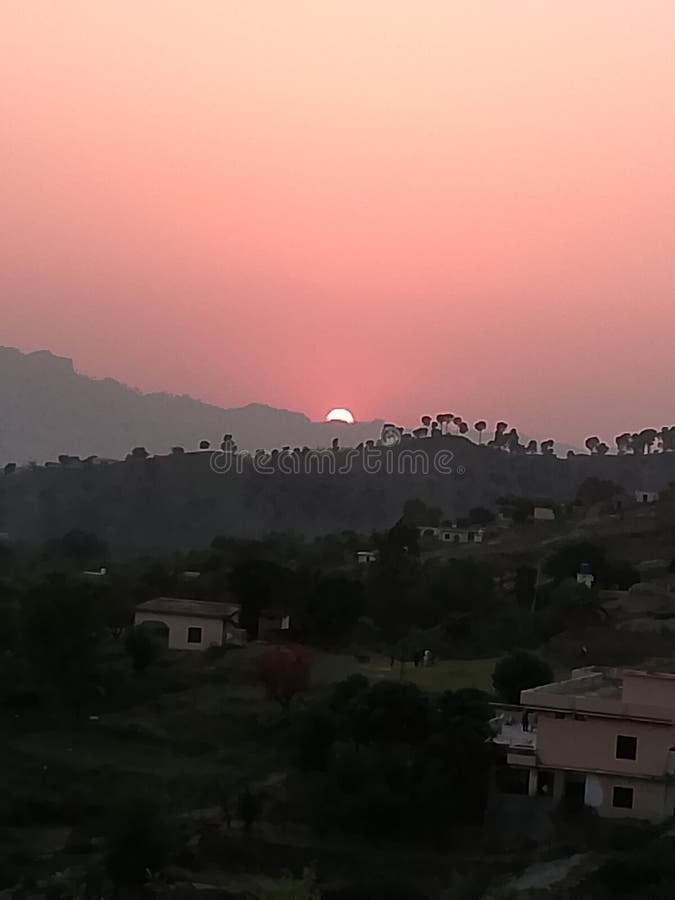 Sunset scene !! stock image. Image of skay, scene, nature - 375823291