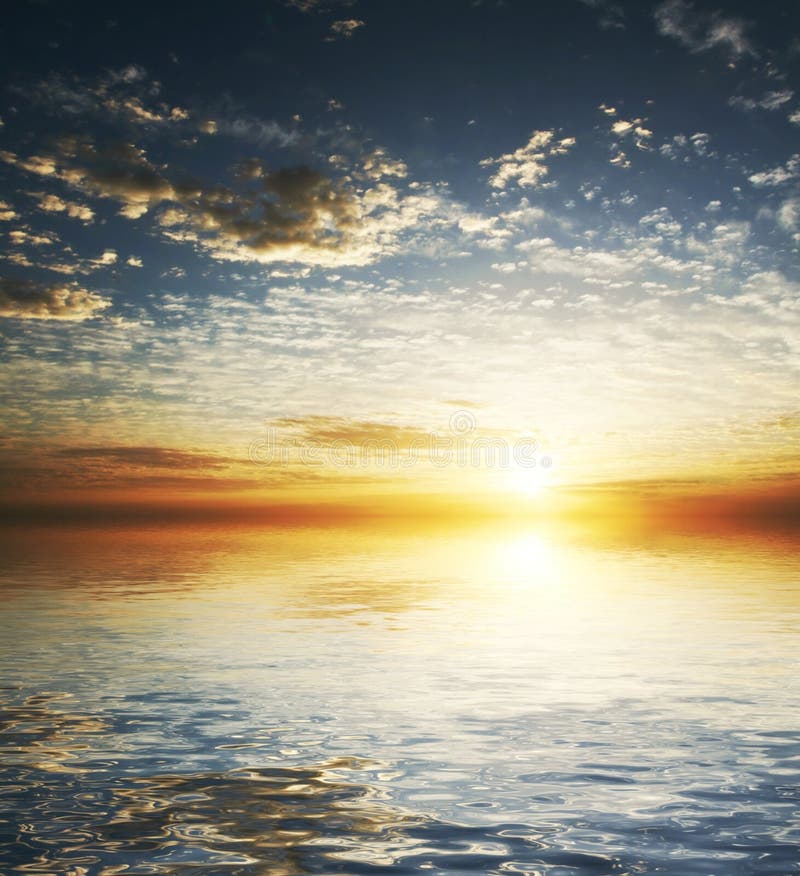 Sunset scene stock photo. Image of sunrise, morning, travel - 4000424