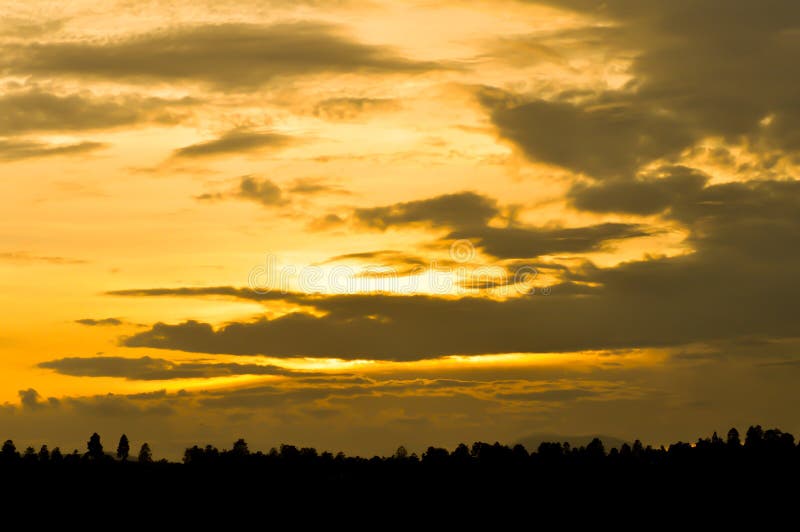 Sunset scene stock photo. Image of vista, dusk, landscape - 45302878