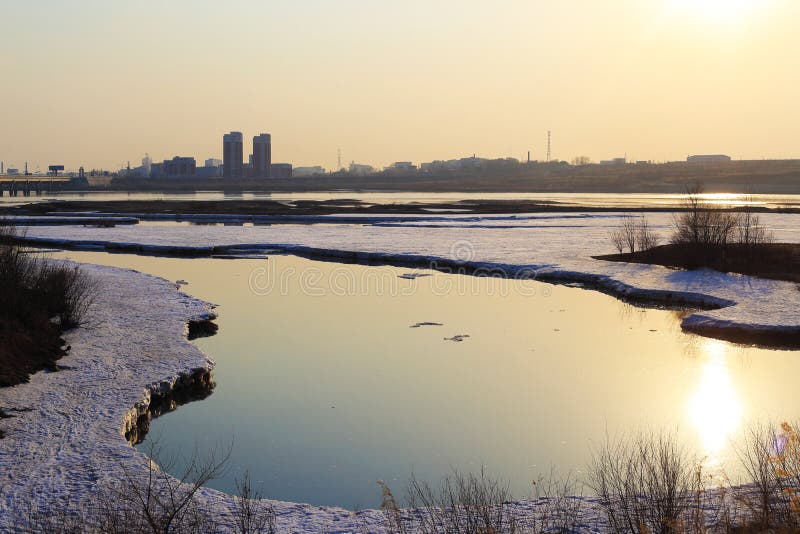Sunset scenery stock photo. Image of abstract, beijing - 40945252