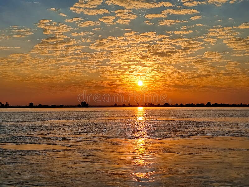Sunset Scenery of Padma River Stock Photo - Image of ocean, view: 309073128