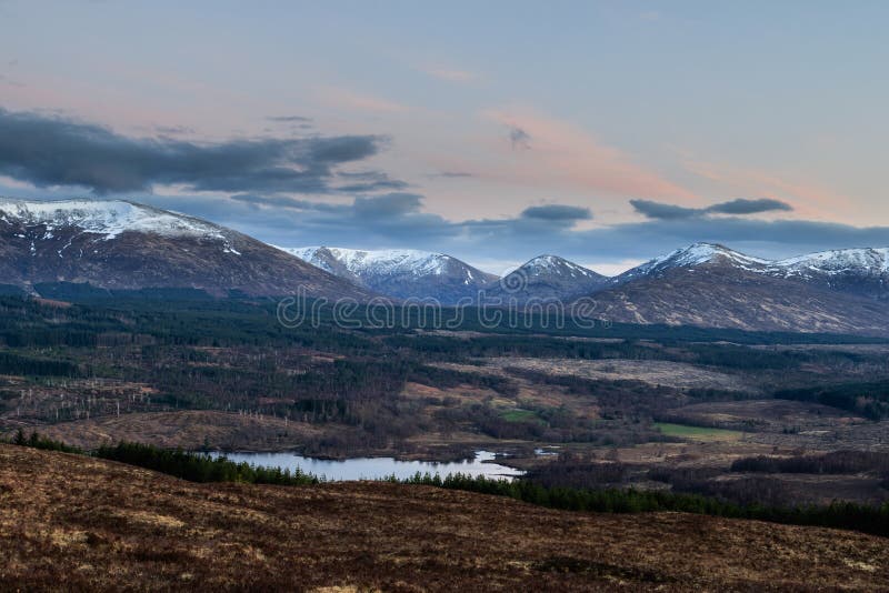 Sunset Scotland stock photo. Image of landscape, countryside - 75457484