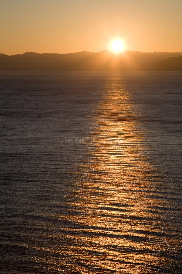 Sunset at sea stock photo. Image of serene, space, coast - 3927708