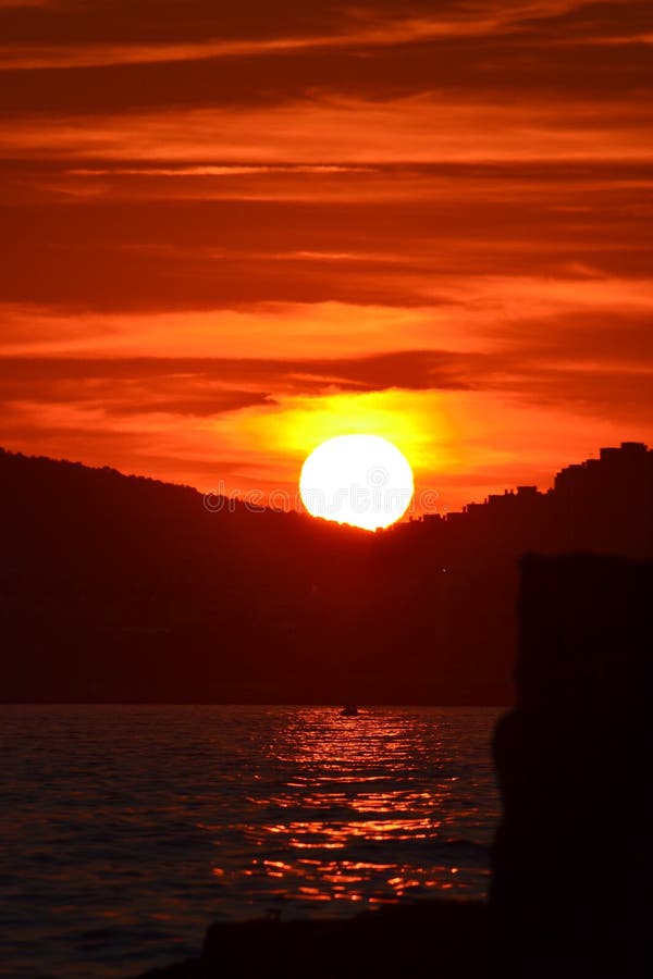 Sunset stock photo. Image of weather, sunset - 79429154