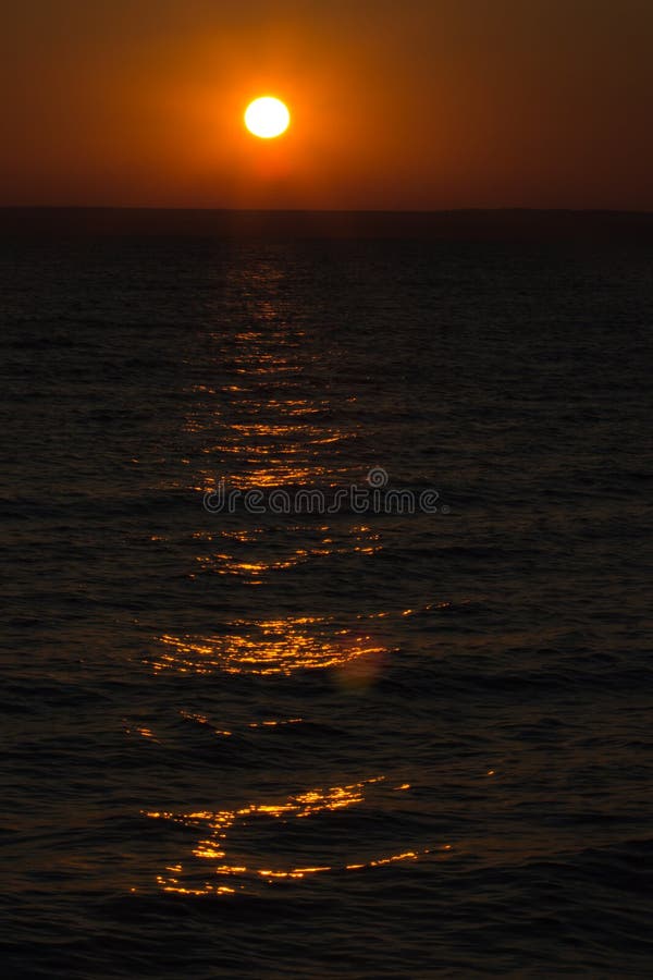 Sunset on the Sea, Abstract Environmental Backgrounds Stock Photo ...