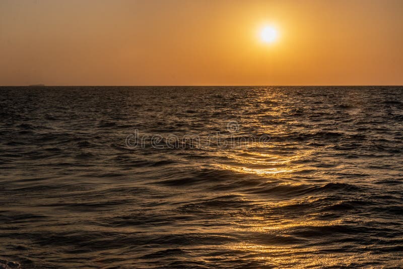 Sunset at jeddah stock image. Image of jeddah, world - 223869301